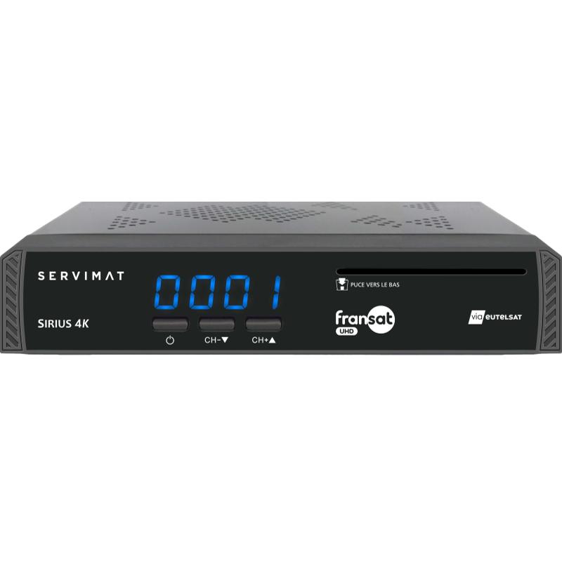 Récepteur satellite Servimat Sirius 4K - Franceantennesservice